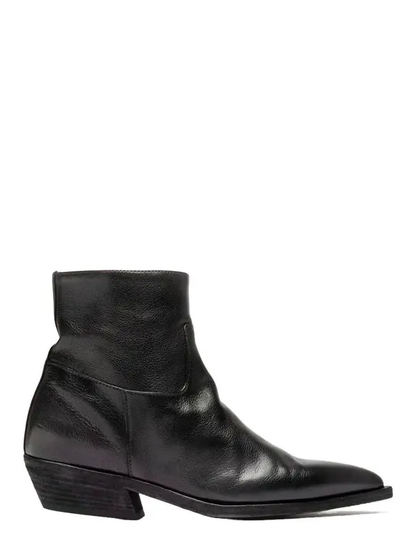 Officine Creative Noelie Dd Pointed-toe Leather Boots - Black
