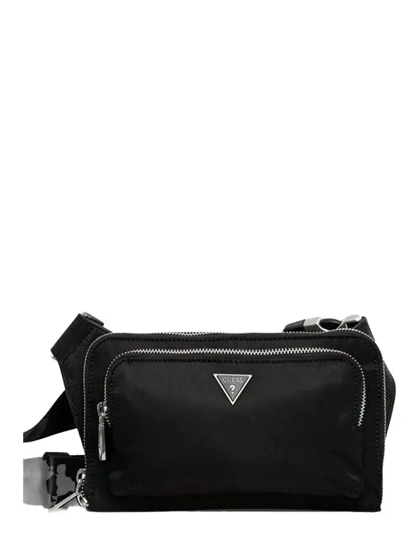 Guess Zipped Triangle Belt Bag - Black