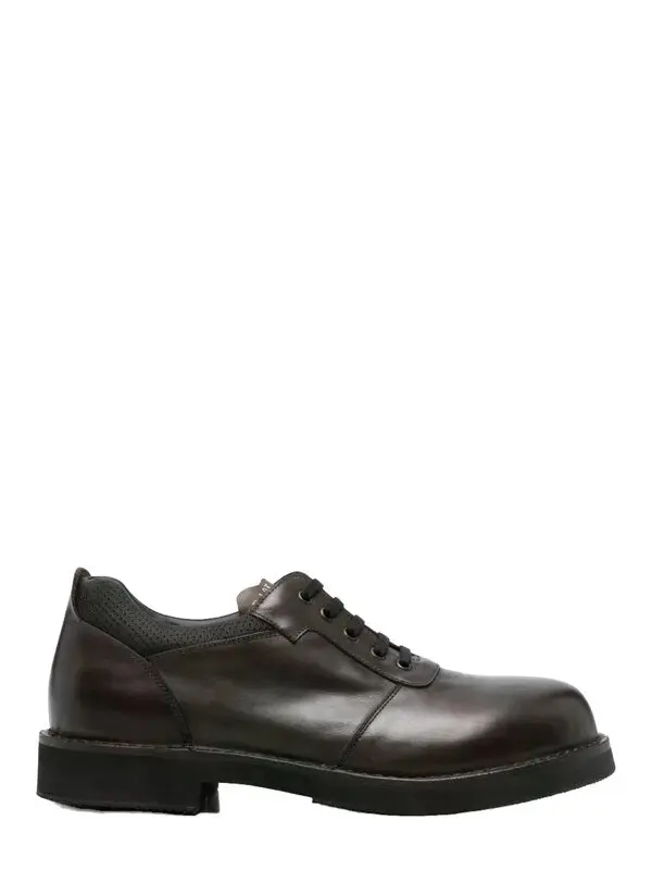 GR10K Lace-up Derby Shoes - Brown