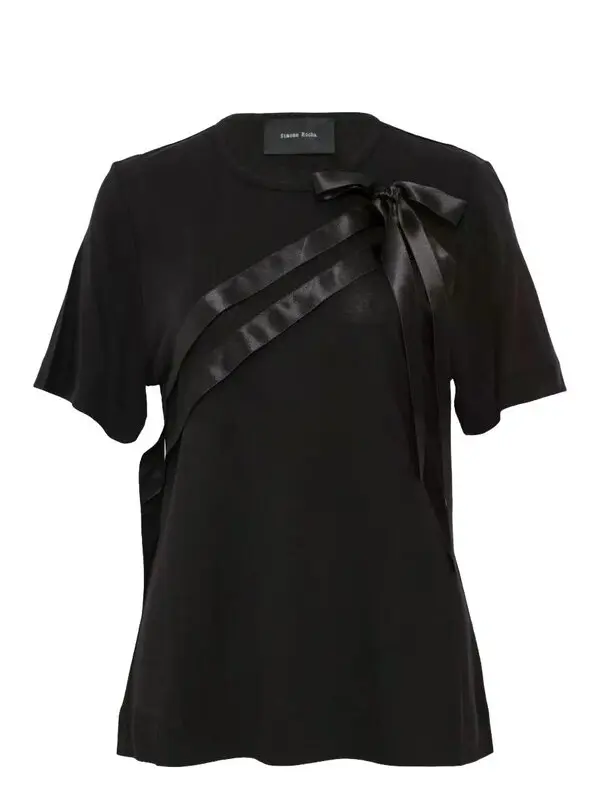 Simone Rocha Bow Sash T-shirt - Black