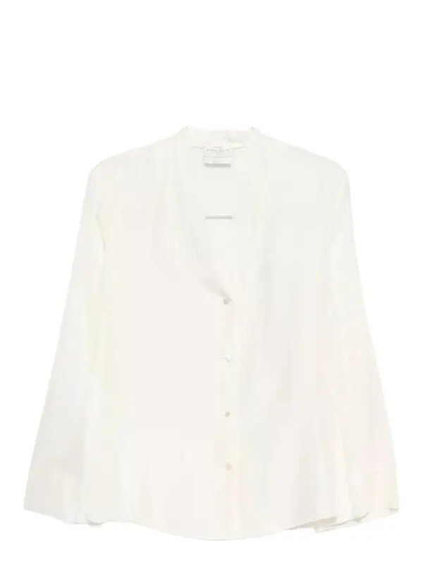 FORTE_FORTE Button Blouse - Neutrals