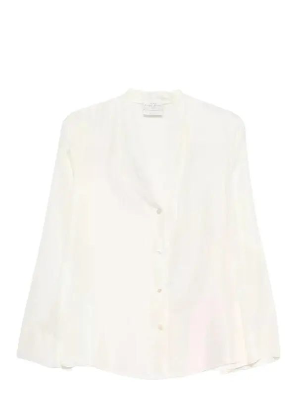 FORTE_FORTE Button Blouse - Neutrals