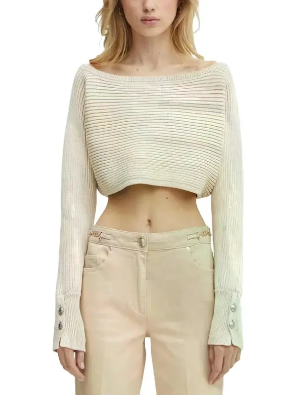 Guess Rosalia Ribbed Sweater - Neutrals