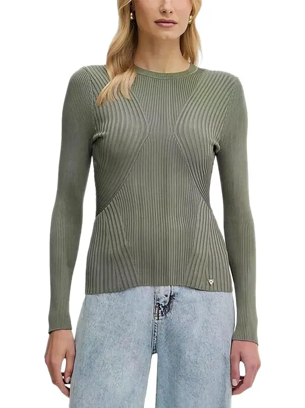 Guess Hanna Ribbed Sweater - Green