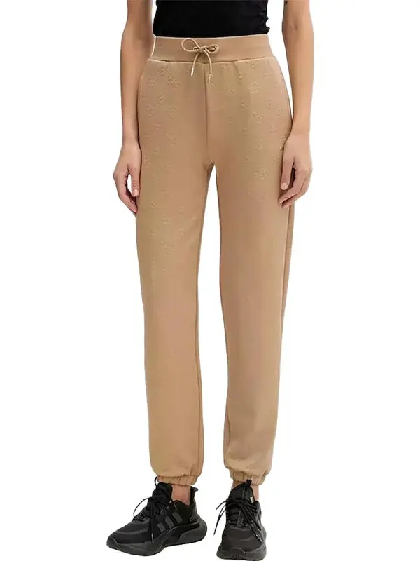 Guess Peony Drawstring Track Pants - Neutrals