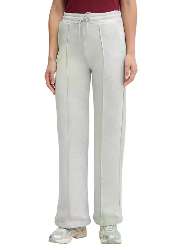 Guess Nat Drawstring Wide-leg Track Pants - Grey