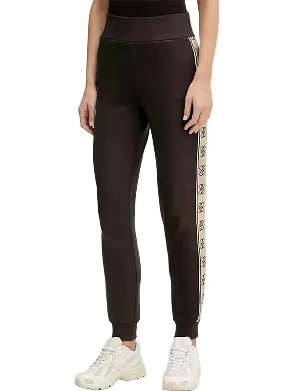 Guess Logo-tape Track Pants - Brown