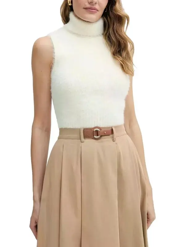 Guess Turtleneck Vest - White