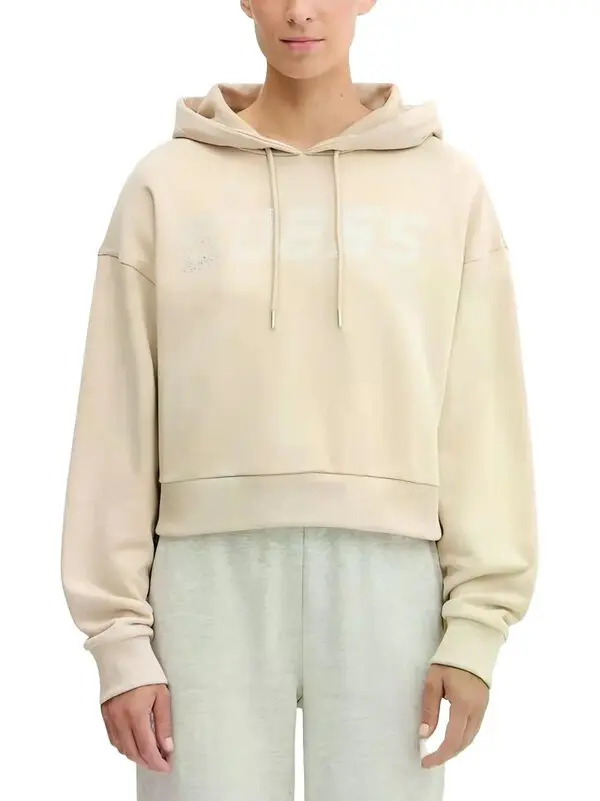 Guess Rhinestone Hooded Top - Neutrals