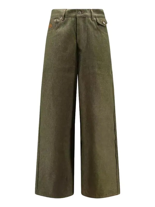 WALK IN PARIS Straight-leg Cotton Jeans - Green
