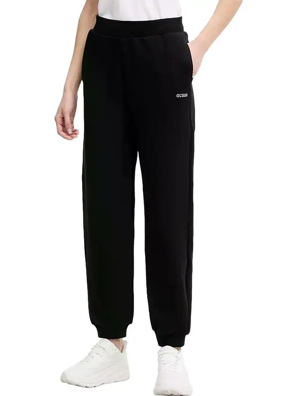 Guess Logo Track Pants - Black