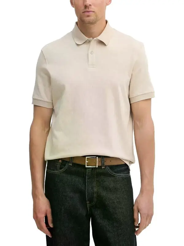 Guess Short Sleeve Polo Shirt - Neutrals