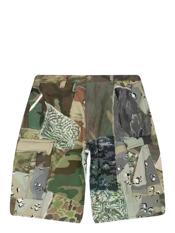 GALLERY DEPT. Patchwork Camouflage Shorts - Green