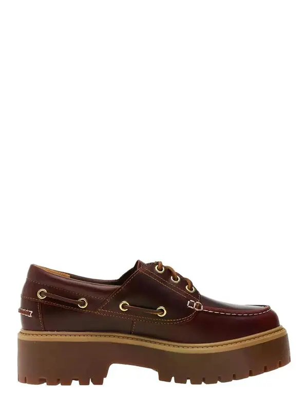 Timberland Lace-up Platform Boat Shoes - Brown