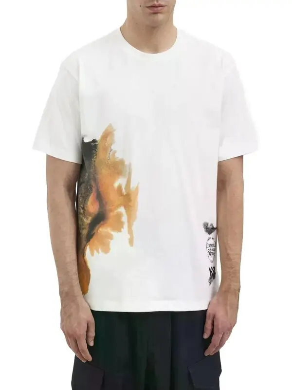 Y3 Graphic-print T-shirt - White