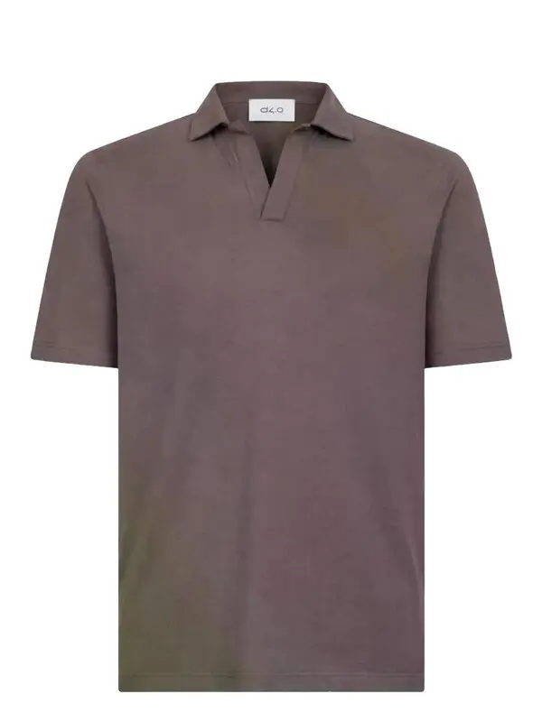 D4.0 Cotton Polo Shirt - Brown