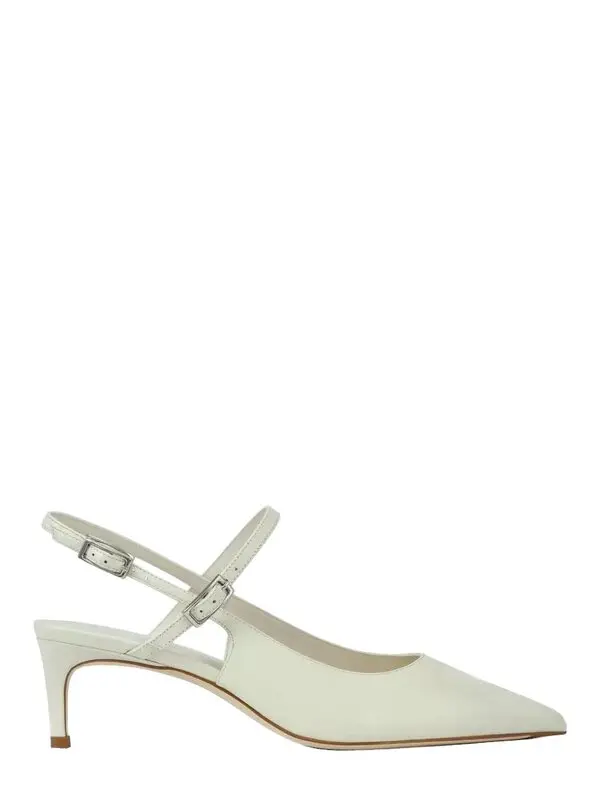 POTAMY Pointed Strap Pumps - White