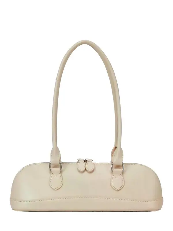 POTAMY Leather Zip Shoulder Bag - Neutrals