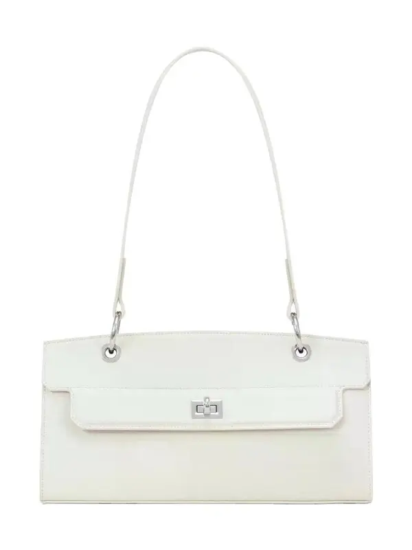 POTAMY Flap Leather Shoulder Bag - Neutrals