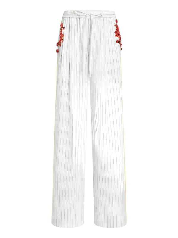 Dolce & Gabbana Striped Poplin Trousers - Multicolor