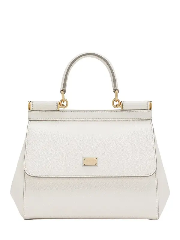 Dolce & Gabbana Small Sicily Handbag - White