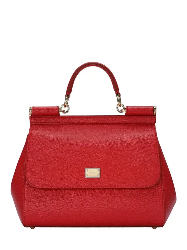Dolce & Gabbana Large Sicily Handbag - Red