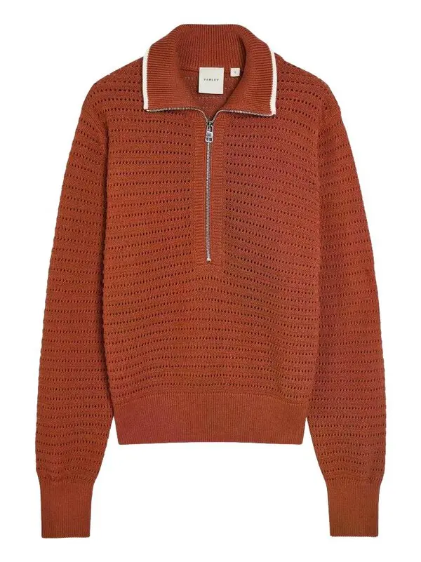 Varley Zip Collared Knitwear - Orange