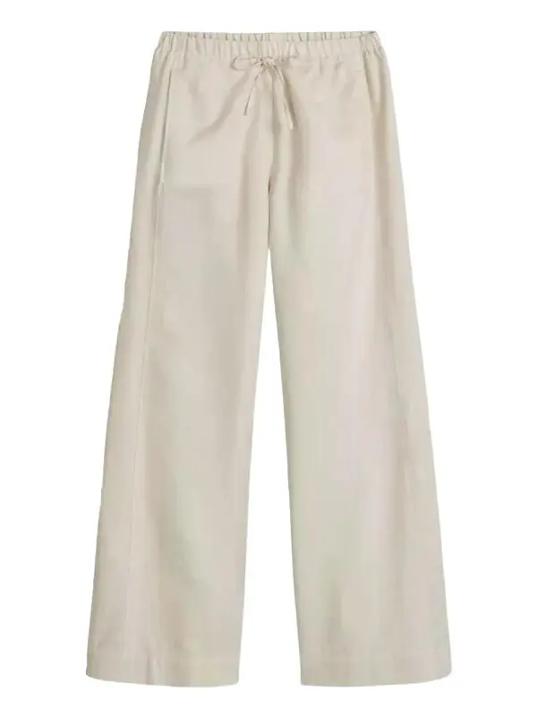 Marc O'polo Drawstring Wide Leg Trousers - Neutrals
