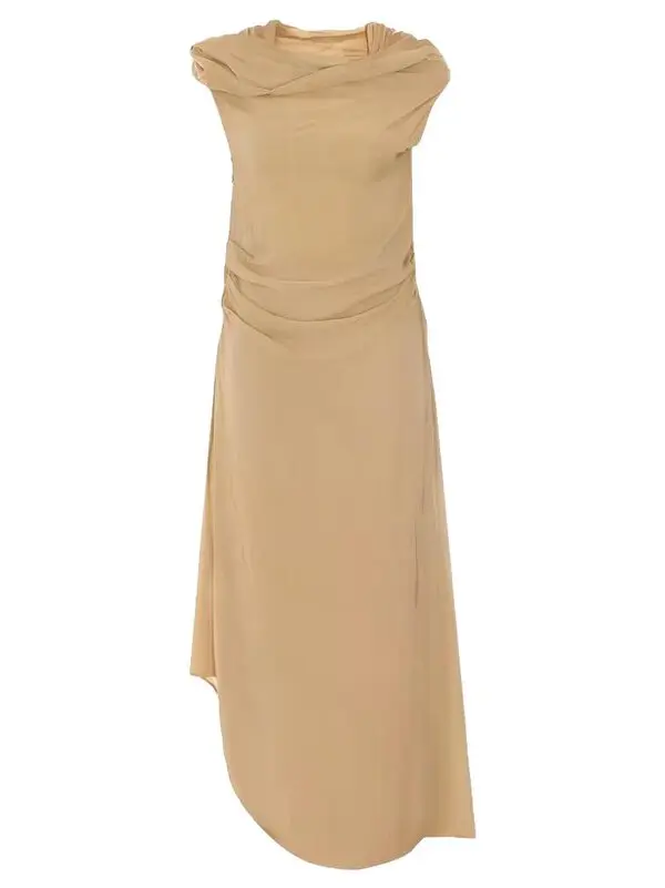 ANIYE BY Draped Asymmetric Dress - Neutrals