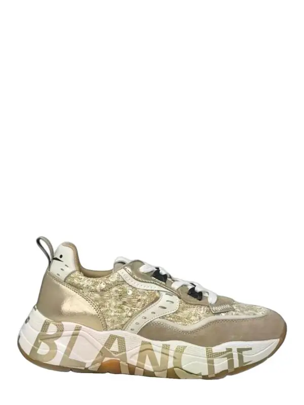 VOILE BLANCHE Low Top Sneakers - Gold
