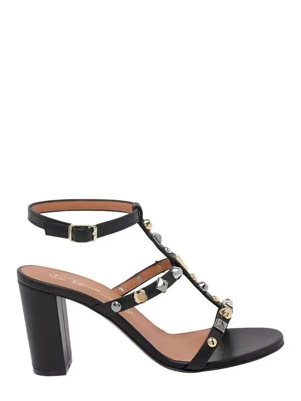 VIA ROMA 15 Studded Detail Sandals - Black