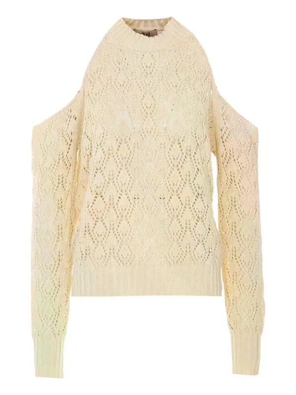 ANIYE BY Cut-out Diamond Pattern Sweater - Neutrals