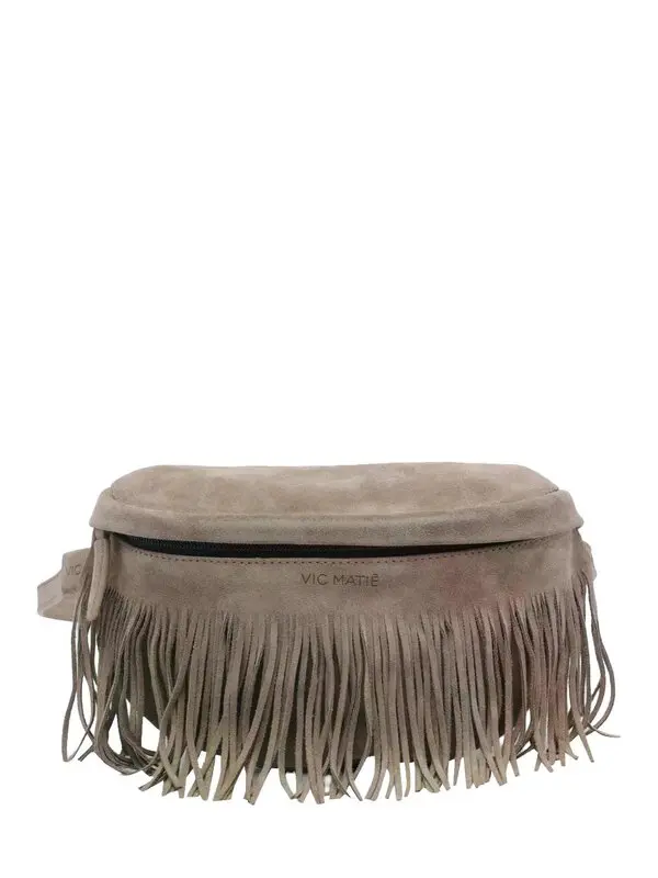VIC MATIE Fringe Belt Bag - Neutrals