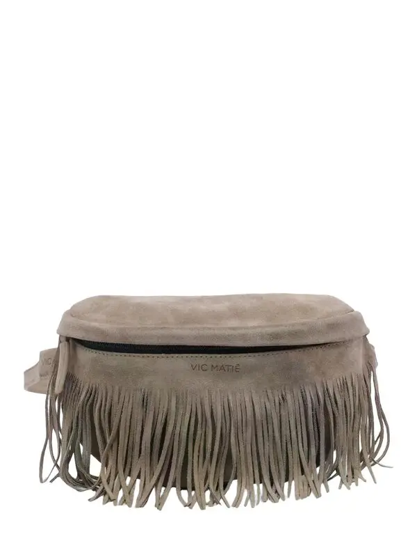 VIC MATIE Fringe Belt Bag - Neutrals