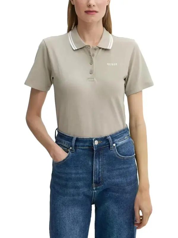 Guess Cotton Polo Shirt - Grey