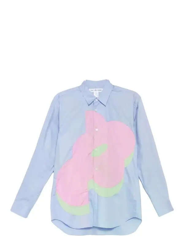 Comme Des Garçons Panel Shirt - Blue