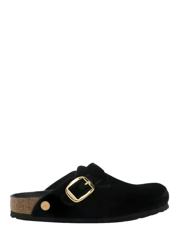 BIRKENSTOCK Boston Big Buckle Mules - Black
