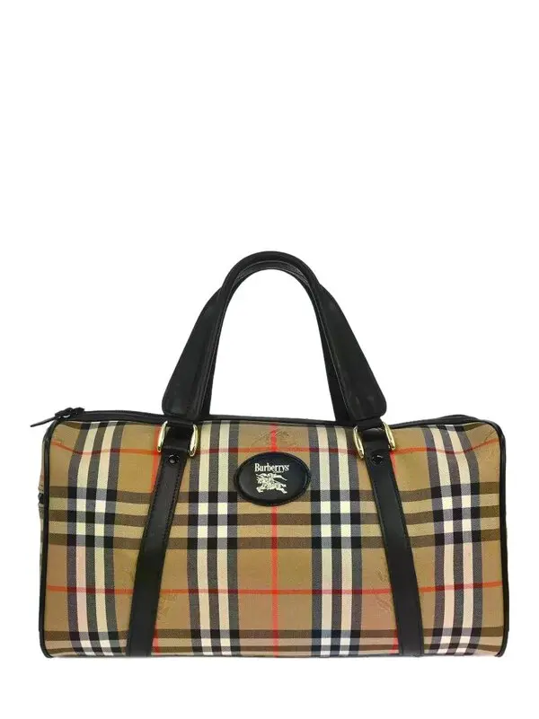 Burberry 1990s Boston House Check Handbag - Neutrals