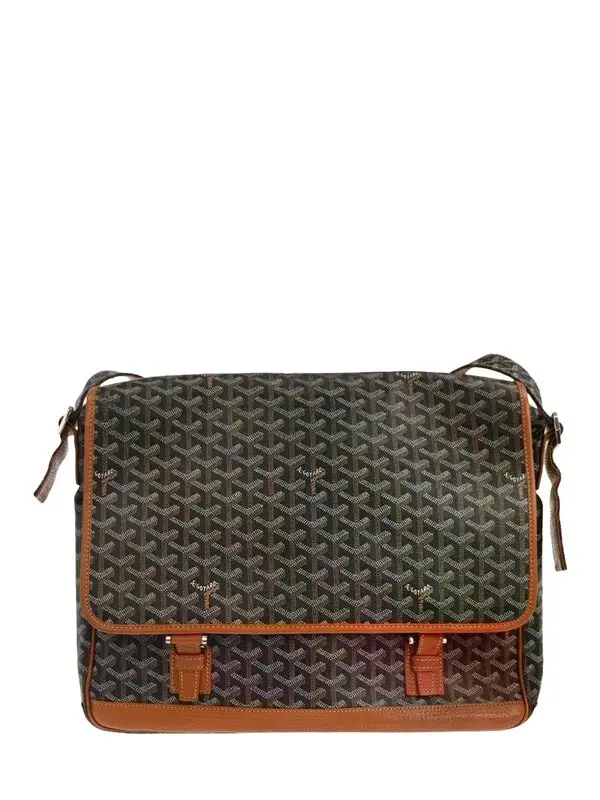 Goyard 2013 Gm Grand Bleu Patterned Shoulder Bag - Black