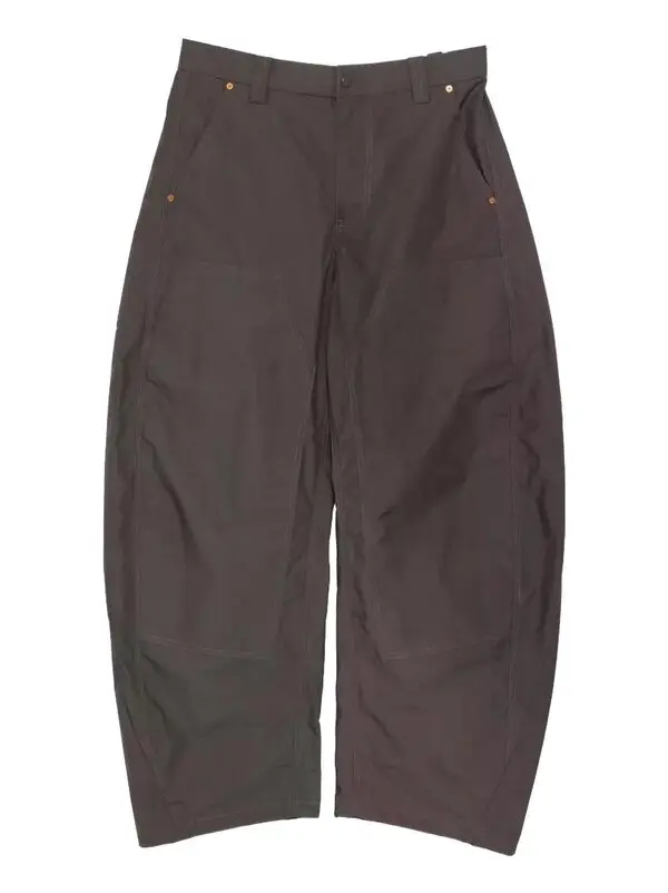 CROQUIS Rivet-trim Barrel Trousers - Grey