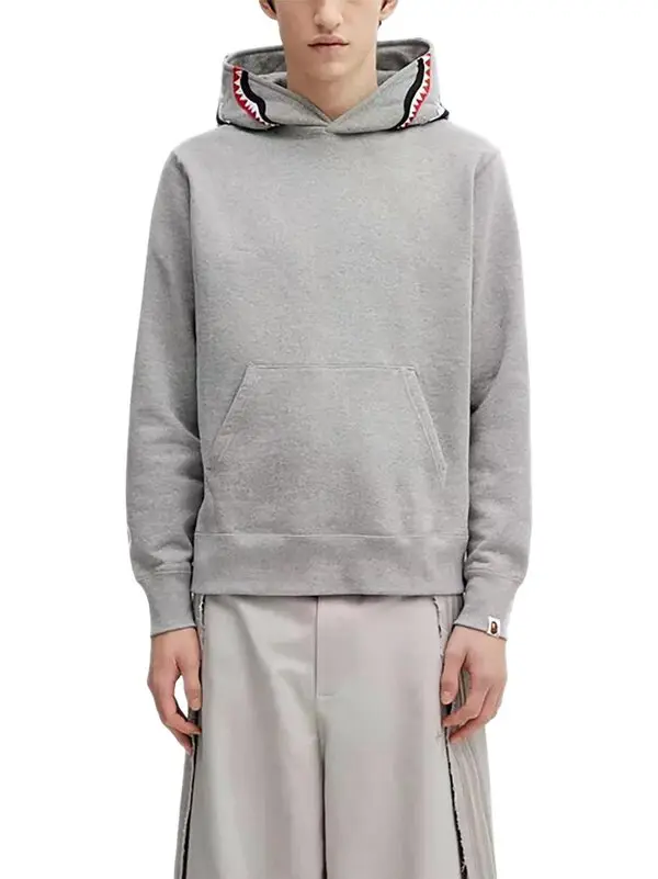 A BATHING APE Shark Hooded Sweatshirt - Grey