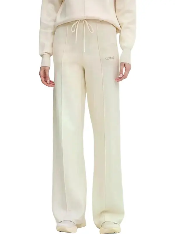 Guess Drawstring Wide Leg Trousers - Neutrals