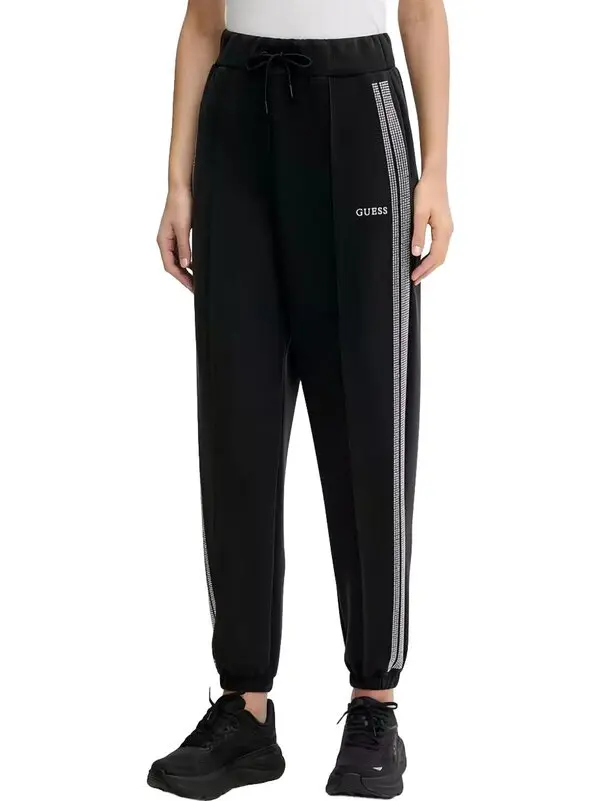 Guess Berthe Elasticated-waistband Track Pants - Black