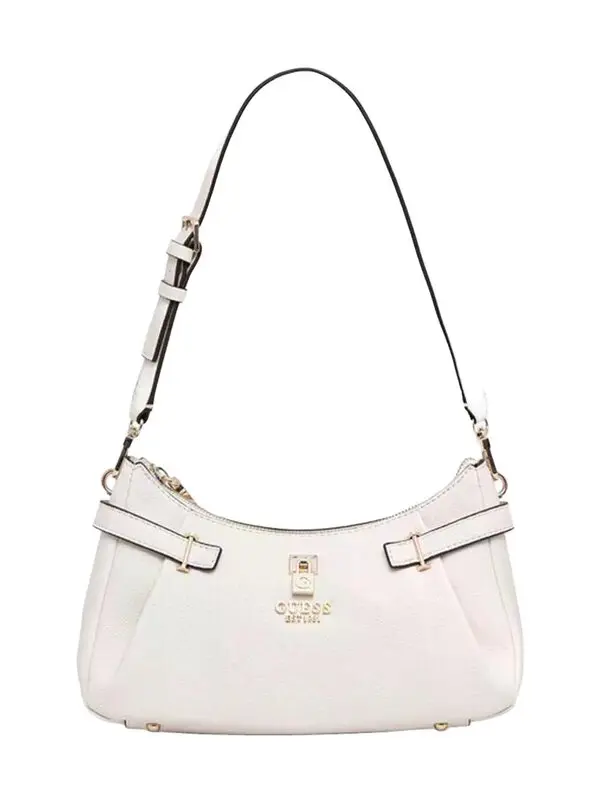Guess Padlock Detail Shoulder Bag - Neutrals