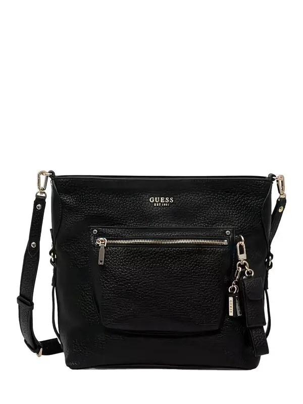 Guess Marsha Zip Crossbody Bag - Black