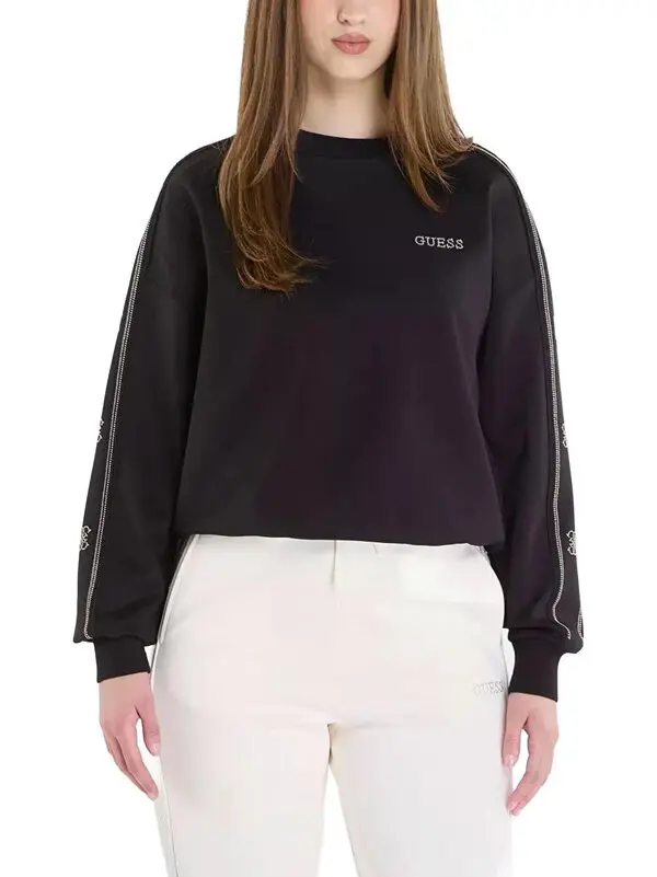 Guess Logo-embellishment Sweater - Black