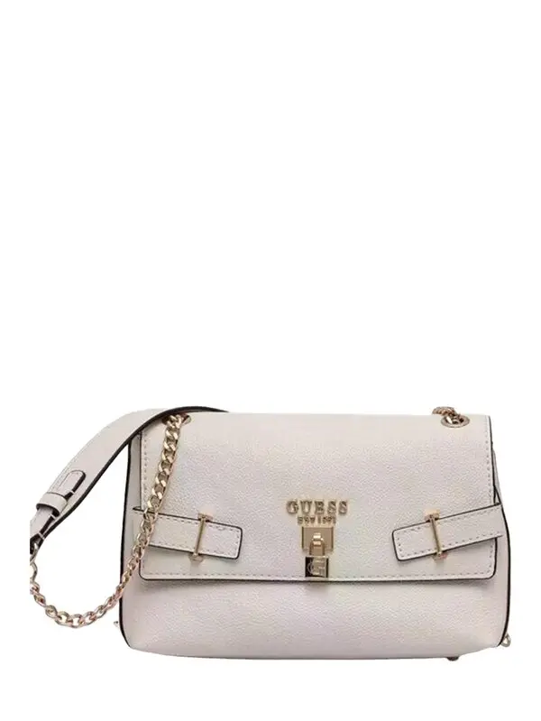 Guess Shoulder Bag With Chain-strap - Neutrals