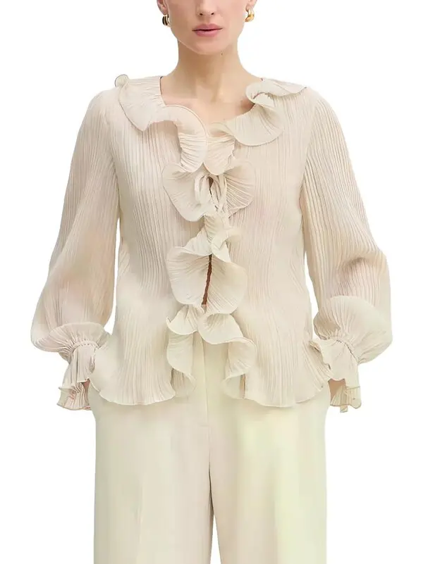 Guess Ruffled Blouse - Neutrals