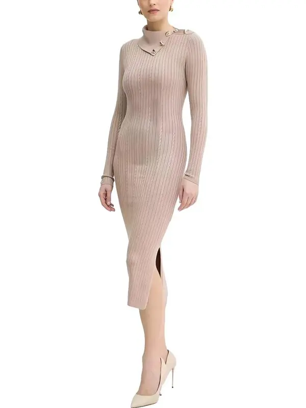 Guess Cable-knit Midi Dress - Neutrals