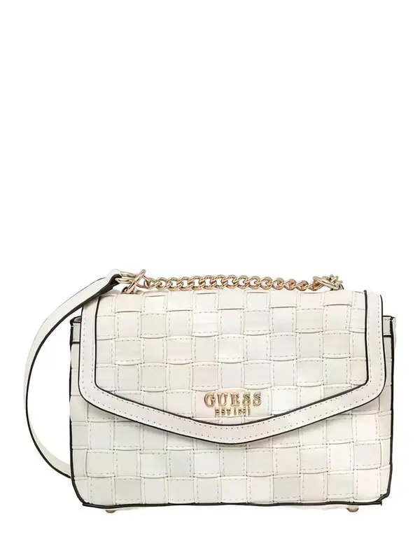 Guess Woven Chain Satchel - Neutrals